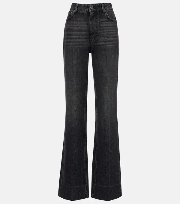 Dolce & Gabbana High-rise Flared Jeans - Black