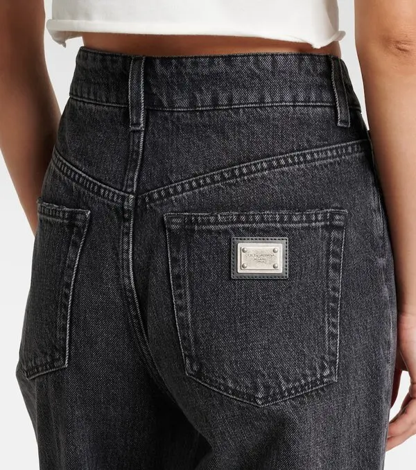 Dolce & Gabbana High-rise Flared Jeans - Black