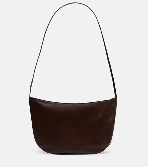 THE ROW Medium Leather Shoulder Bag - Brown