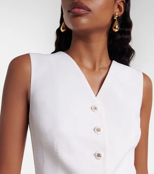 Dolce & Gabbana Wool And Silk-blend Vest