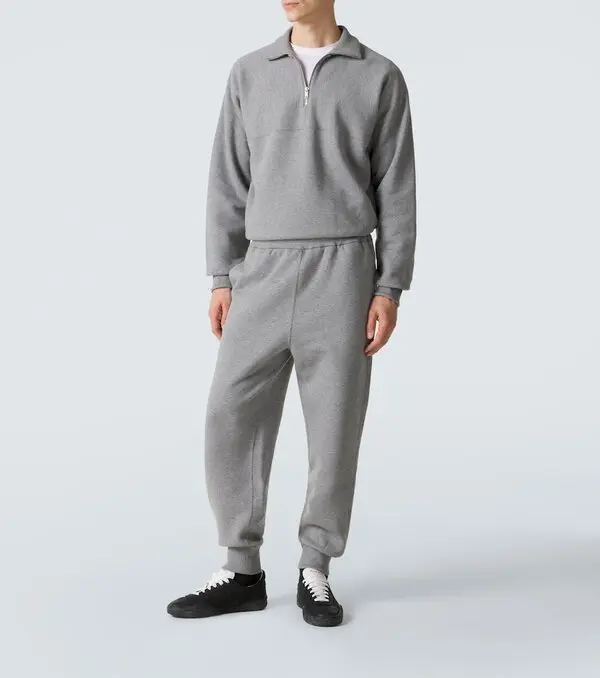 JIL SANDER Cotton Jersey Sweatpants - Grey