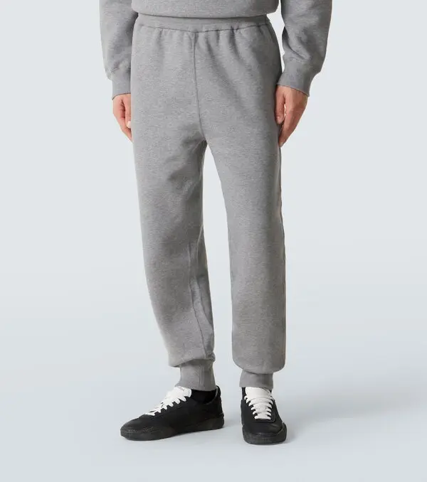 JIL SANDER Cotton Jersey Sweatpants - Grey