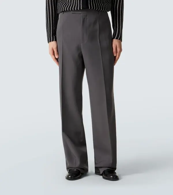 JIL SANDER Wool Wide-leg Pants