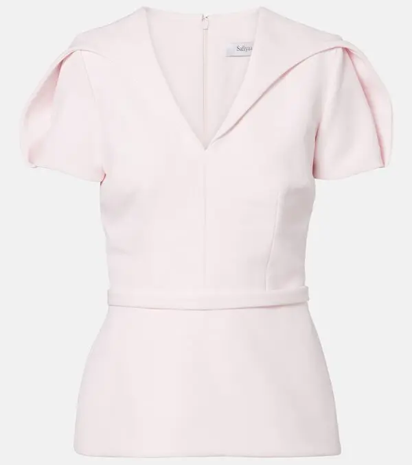 Safiyaa Leighton Crêpe Top