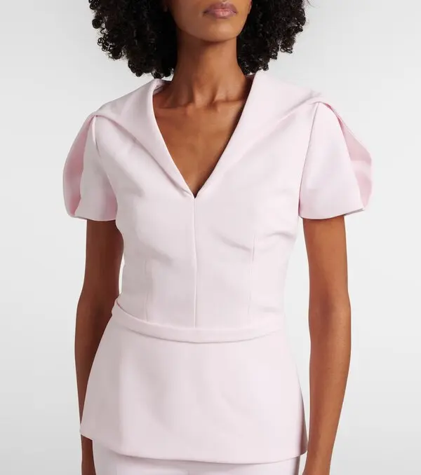 Safiyaa Leighton Crêpe Top