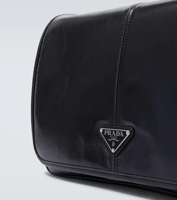 Prada Leather Shoulder Bag - Black