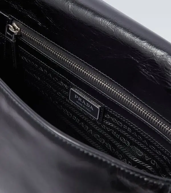 Prada Leather Shoulder Bag - Black