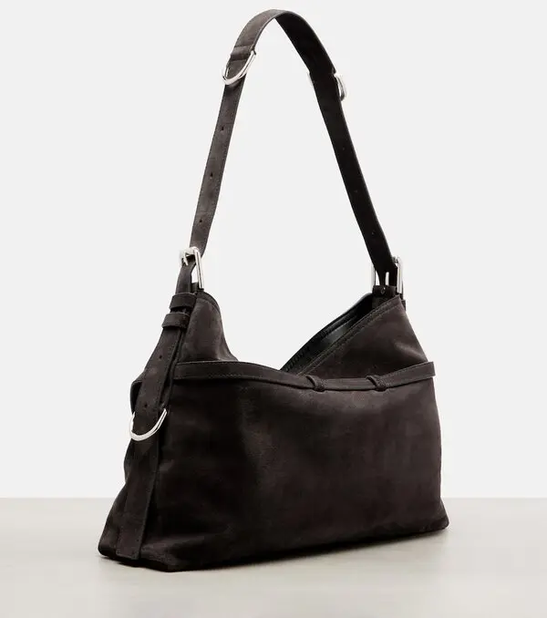 Givenchy Voyou Medium Suede Shoulder Bag