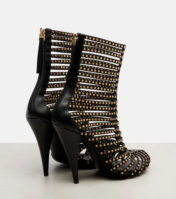 Givenchy 95 Embellished Leather Ankle Boots