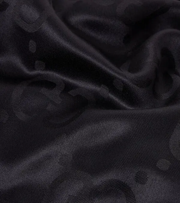 Gucci Gg Silk And Wool Jacquard Scarf