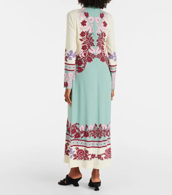 La DoubleJ Halle Floral Maxi Dress - Green