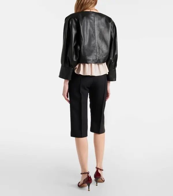 Chloé Virgin Wool Crêpe Capri Pants