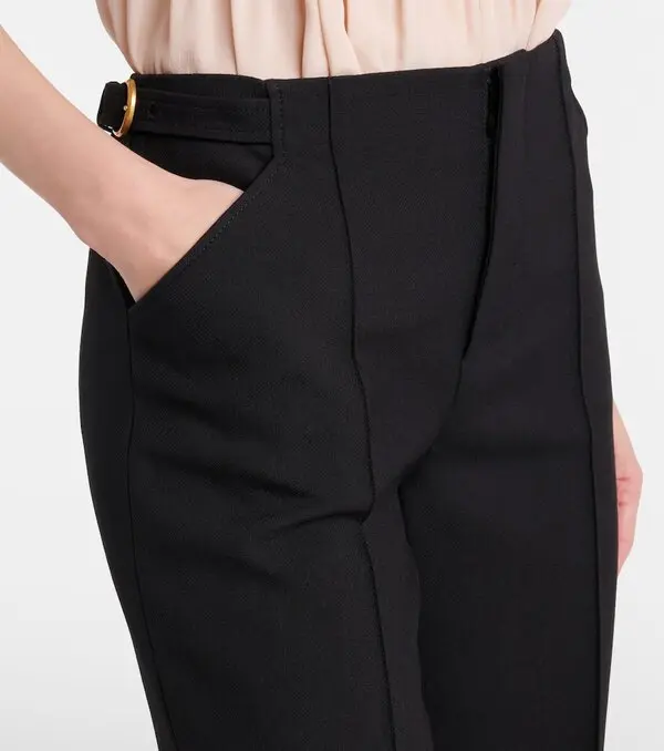 Chloé Virgin Wool Crêpe Capri Pants