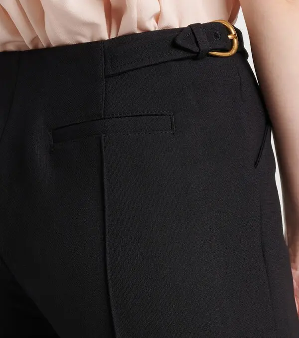Chloé Virgin Wool Crêpe Capri Pants