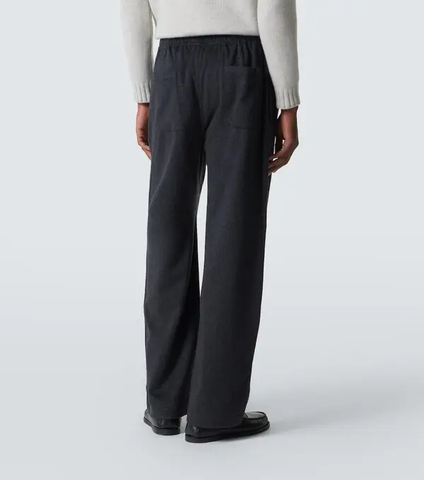 SAMAN AMEL Cashmere Straight Pants