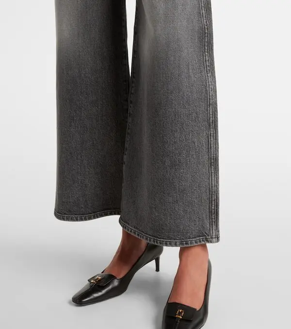 Khaite Delina High-rise Wide-leg Jeans