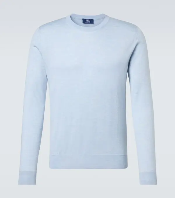 Fedeli Cashmere And Silk Sweater - Blue