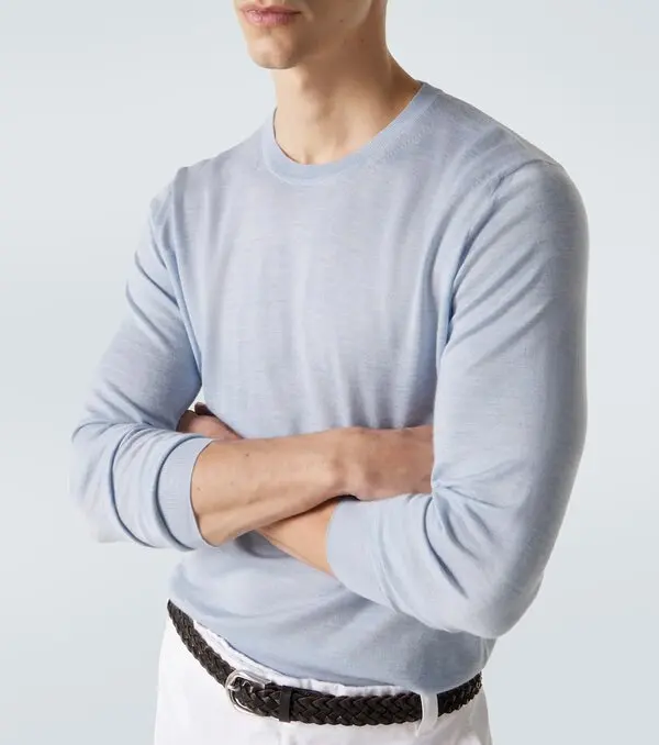 Fedeli Cashmere And Silk Sweater - Blue