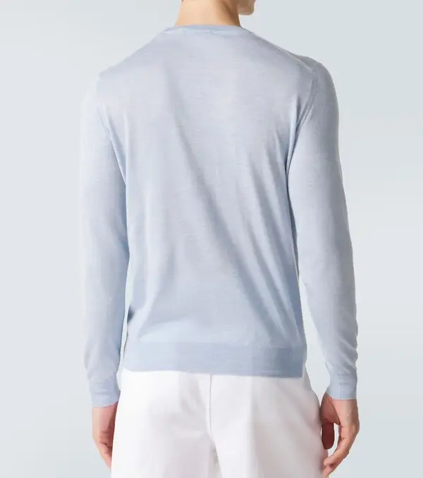 Fedeli Cashmere And Silk Sweater - Blue