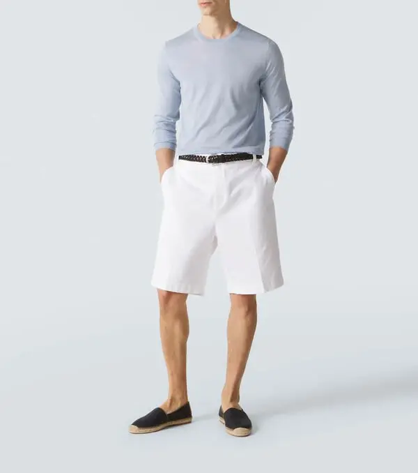 Fedeli Cashmere And Silk Sweater - Blue