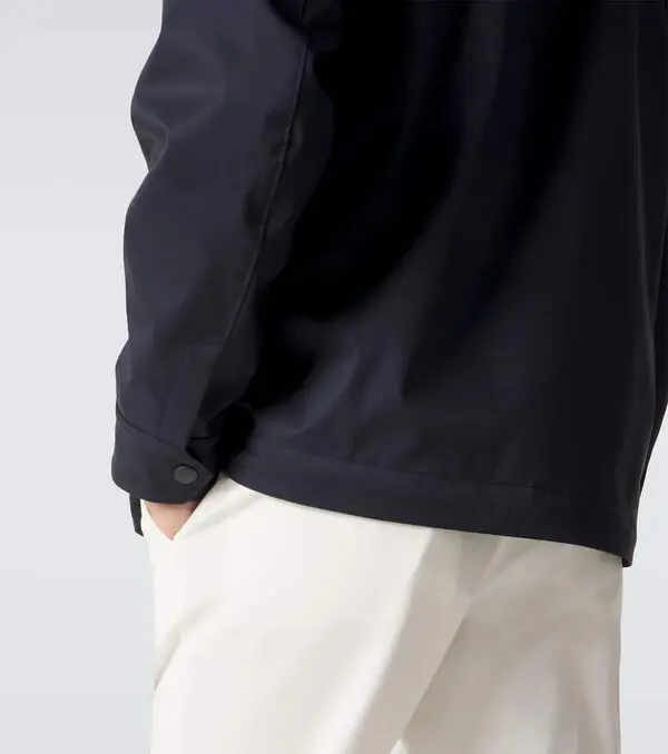 Canali Suede-trimmed Blouson Jacket