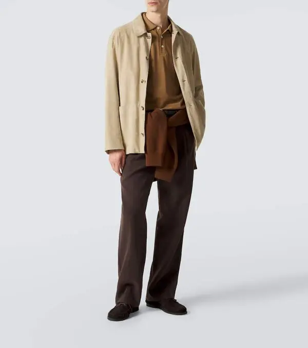 Canali Cotton Polo Shirt - Brown