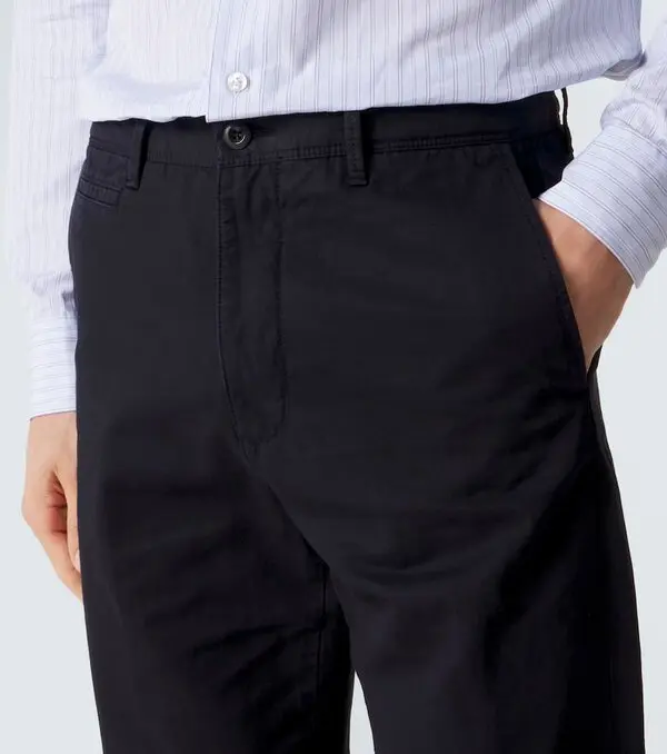 SLOWEAR Cotton And Linen Slim Pants - Blue