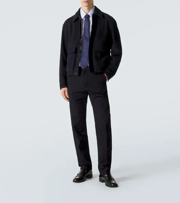 SLOWEAR Cotton And Linen Slim Pants - Blue