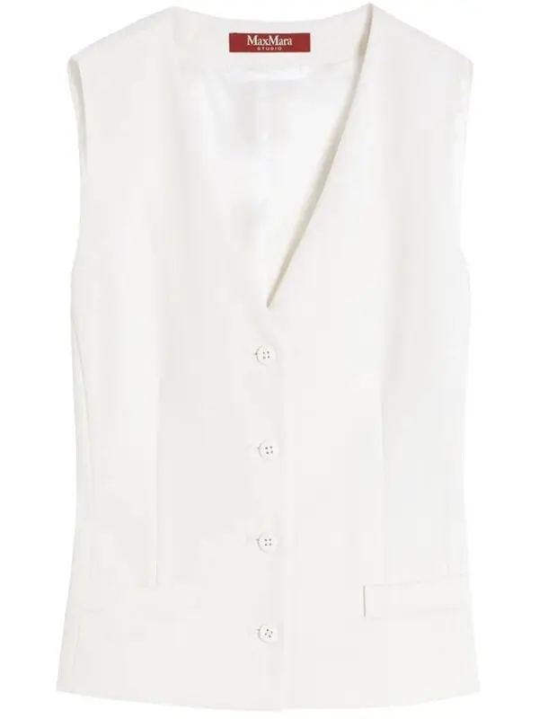 Max Mara Mstmadia Vest - White