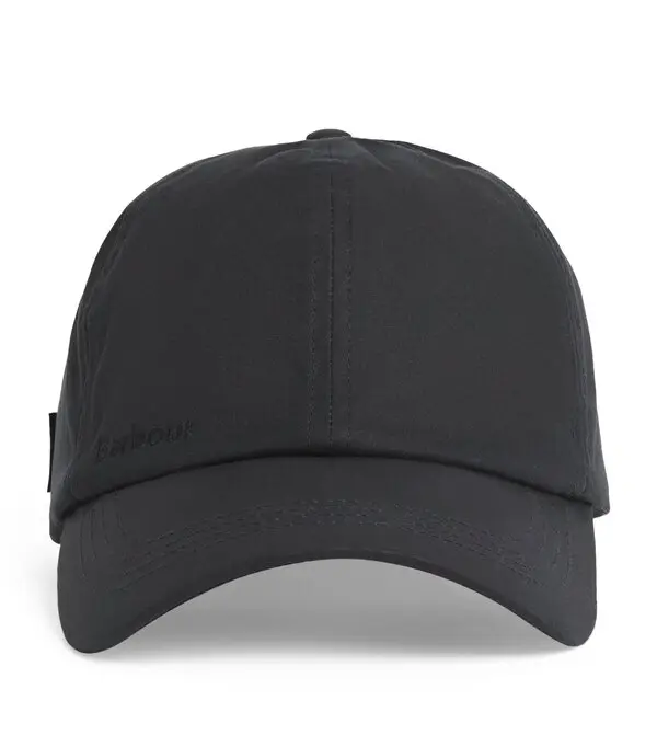 Barbour Waxed Cotton Sports Baseball Cap - Navy