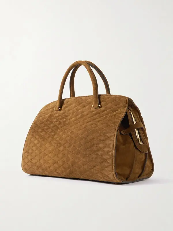 METIER Private Eye Quilted Suede Tote