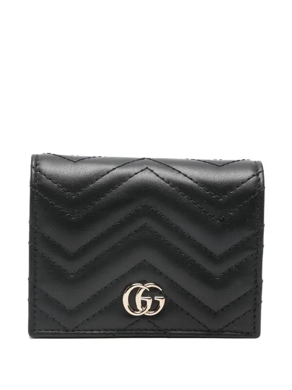 Gucci Gg Marmont Small Leather Wallet - Black