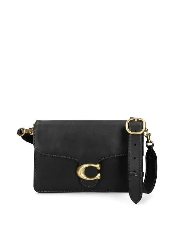 COACH Tabby Chain Leather Shoulder Bag - Black