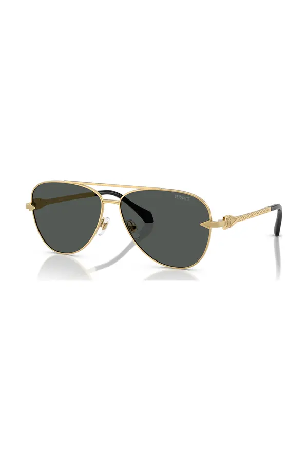 Versace Pilot Sunglasses With Adjustable Nosepads - Gold