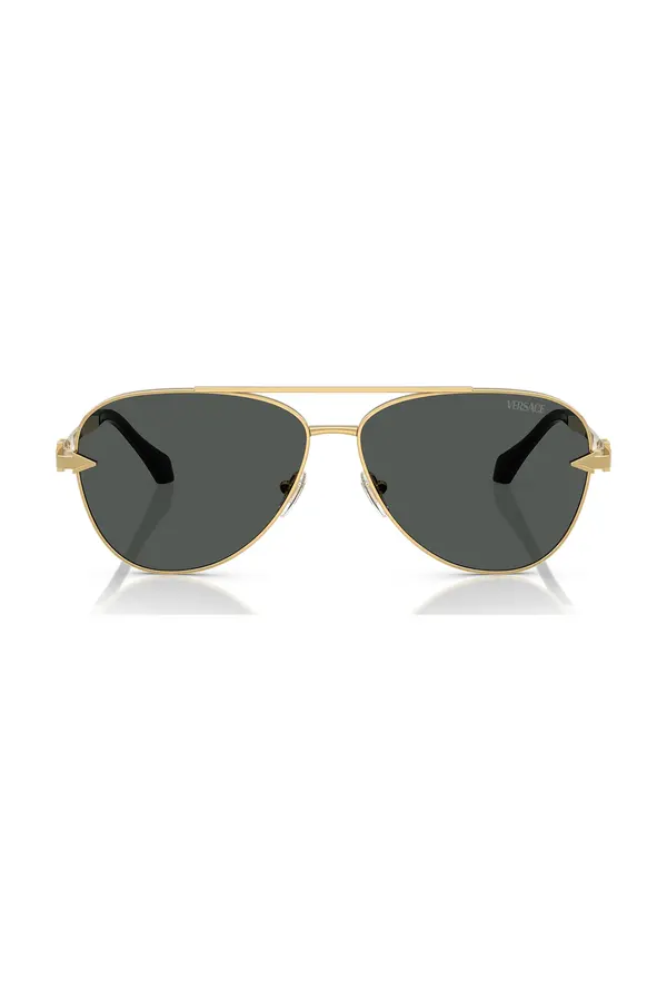 Versace Pilot Sunglasses With Adjustable Nosepads