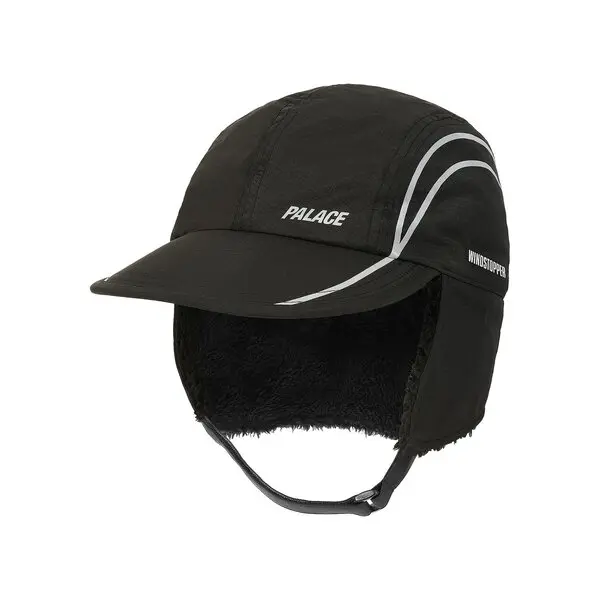 PALACE Gore-tex Windstopper Posh Earflap 4-panel Cap - Black