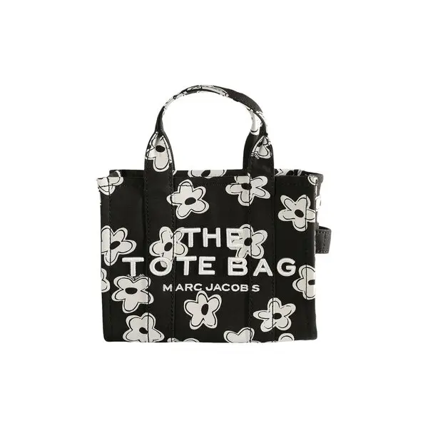 Marc Jacobs The Small Daisy Canvas Tote Bag - Black