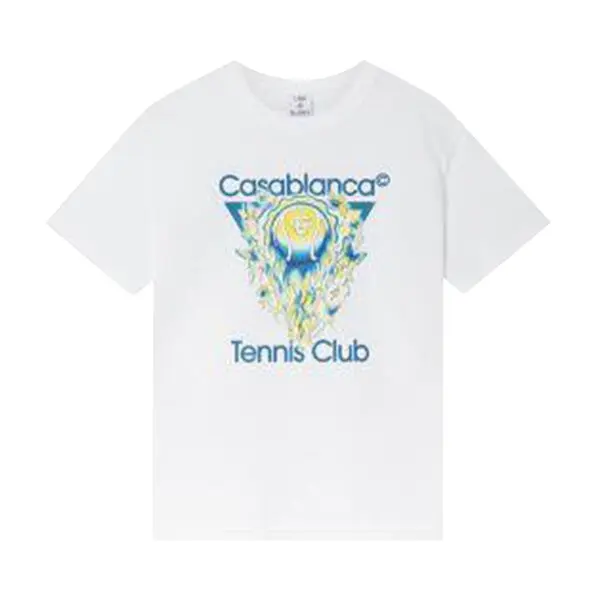 Casablanca Tennis Club Icon Classic T-shirt - White