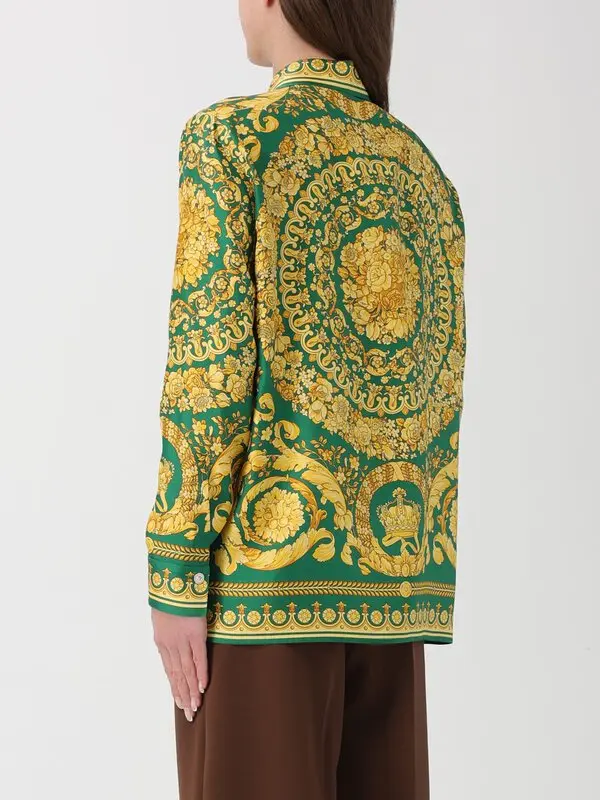 Versace Medusa Renaissance Print Shirt - Emerald