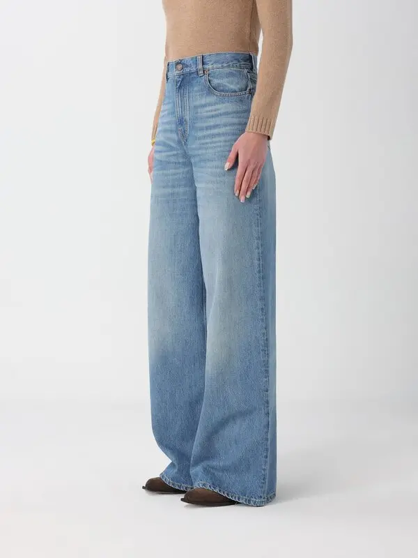 Chloé Wide-leg Jeans - Gnawed Blue