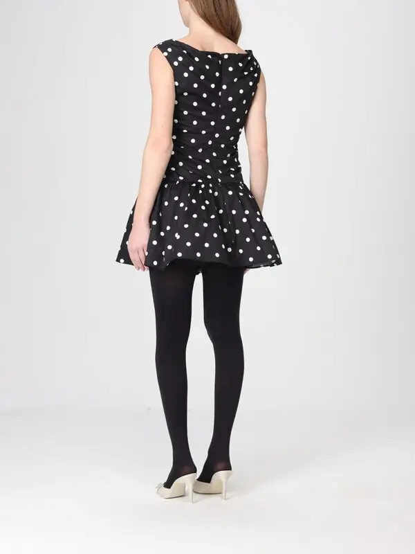 SELF-PORTRAIT Polka Dot V-neck Dress