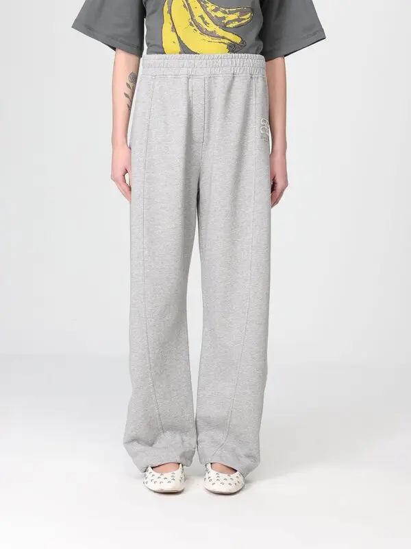 GANNI Wide Leg Trousers - Grey