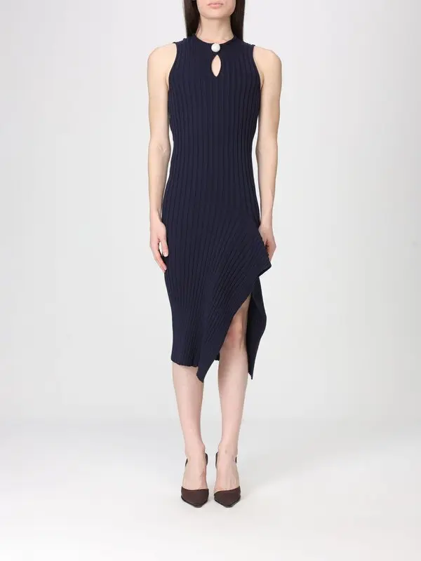 Stella McCartney Ribbed Keyhole Dress - Ink