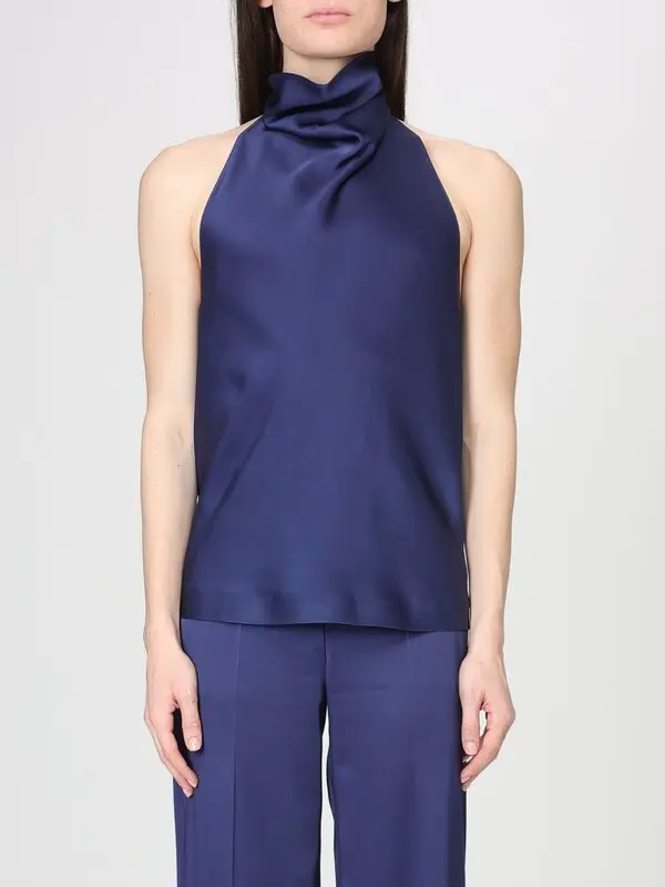 Stella McCartney Halter Neck Draped Top - Navy