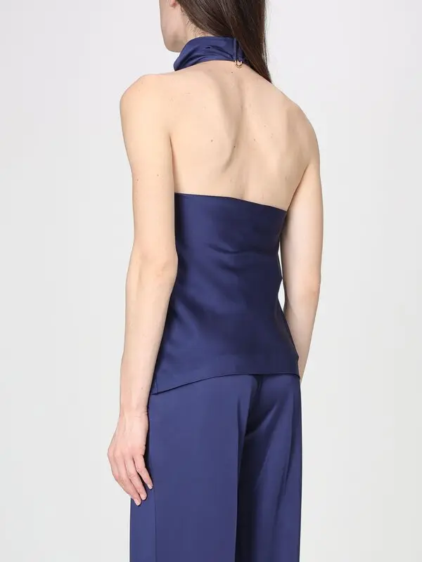 Stella McCartney Halter Neck Draped Top - Navy