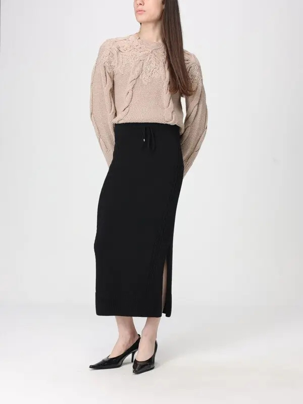 Ermanno Scervino Knit Skirt With Drawstring Waist