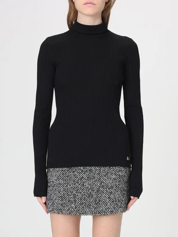 Dolce & Gabbana Ribbed Turtleneck Sweater - Black