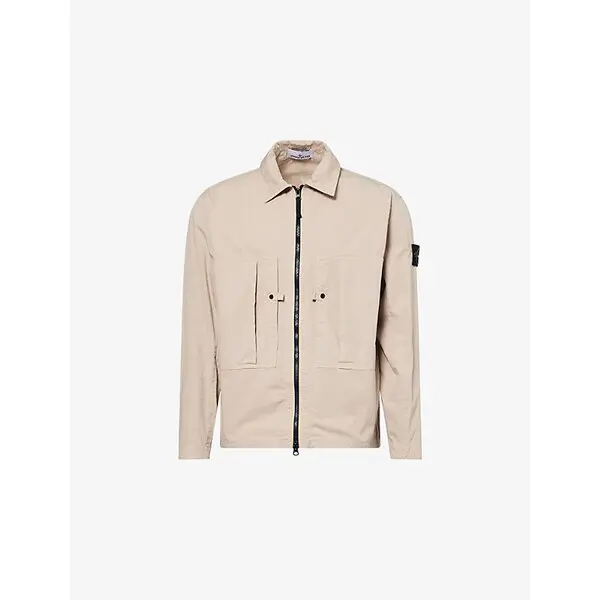 Stone Island Ripstop Zip-up Cotton Overshirt