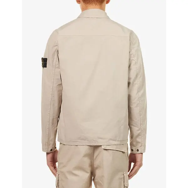 Stone Island Ripstop Zip-up Cotton Overshirt
