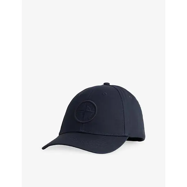Stone Island Cotton Baseball Cap - Black